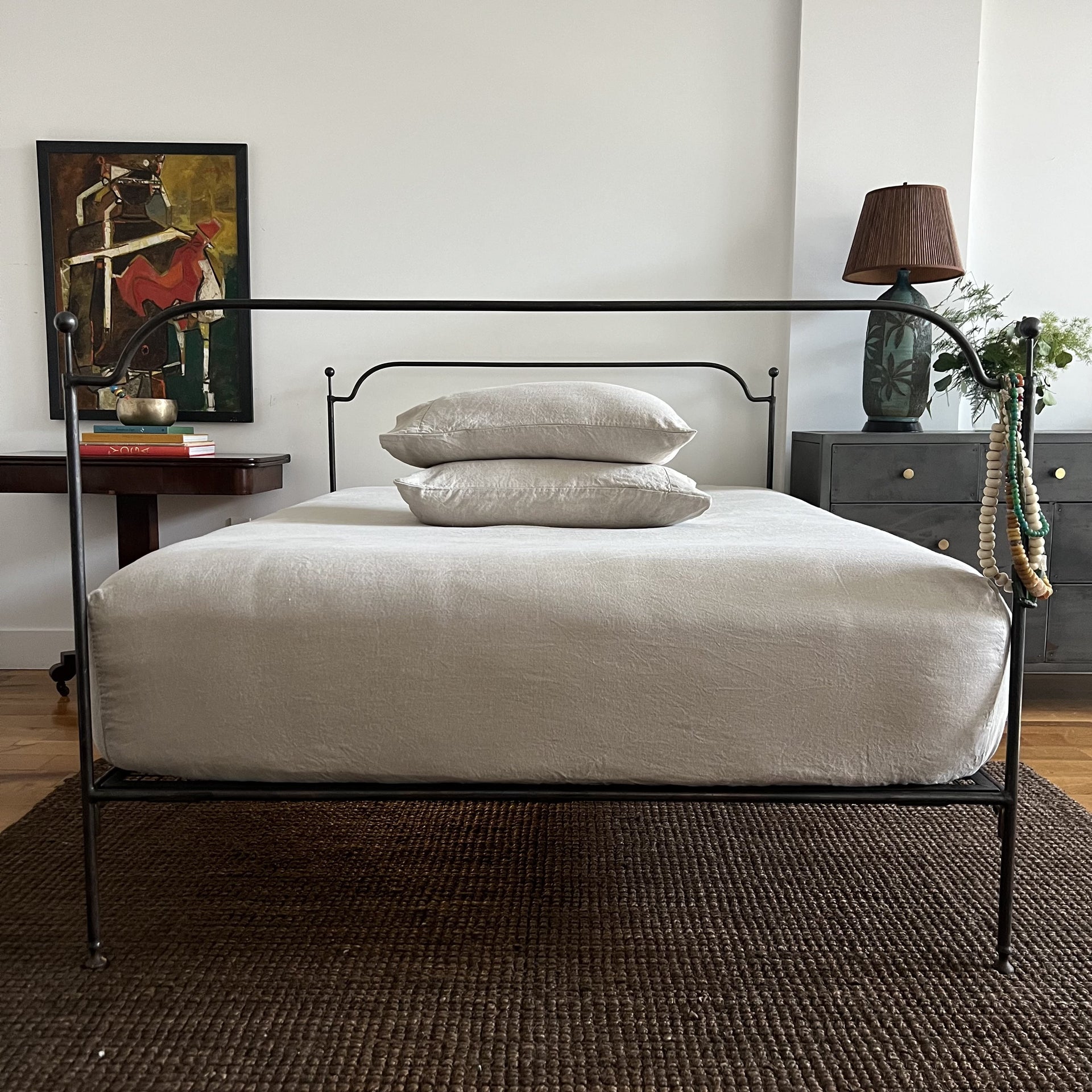 Butternut Queen Fitted Linen Sheet 60"x80" Depth 14" Standard