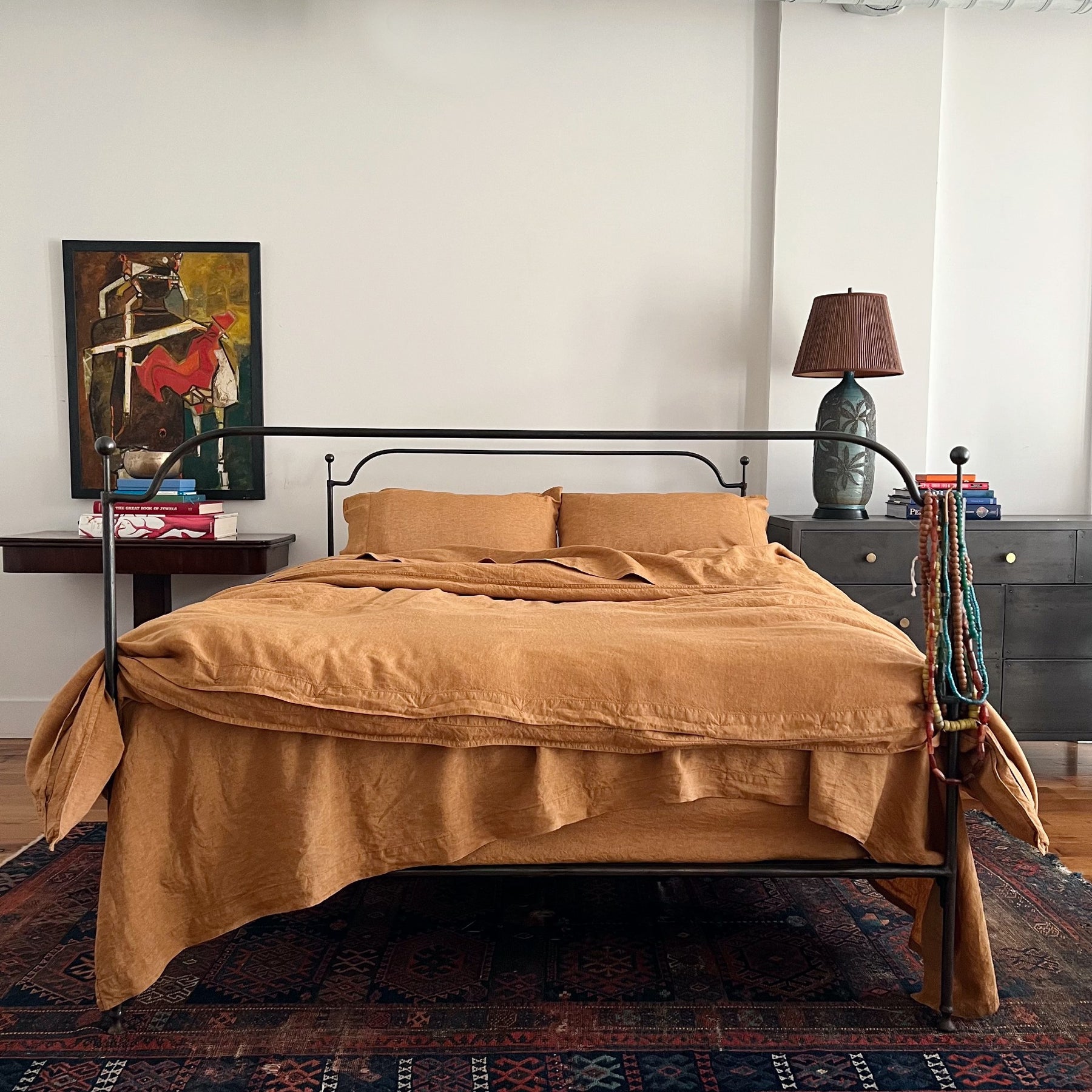 Twin Harvest Gold Duvet Cover 66"X86"