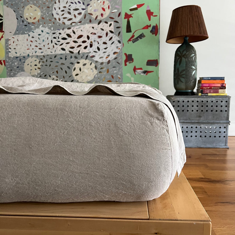 Butternut Queen Fitted Linen Sheet 60"x80" Depth 14" Standard